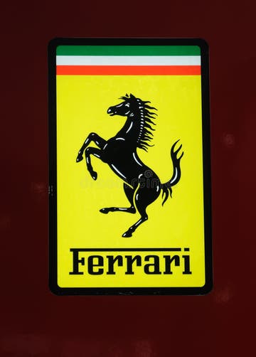 Italy Ferrari logo editorial stock image. Image of market - 21186684