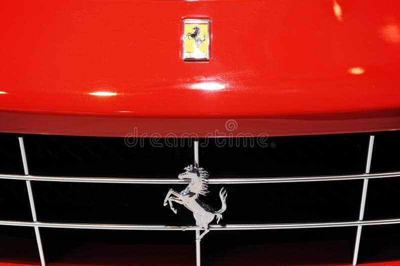 Italy ferrari logo editorial stock photo. Image of advertisement - 21288973