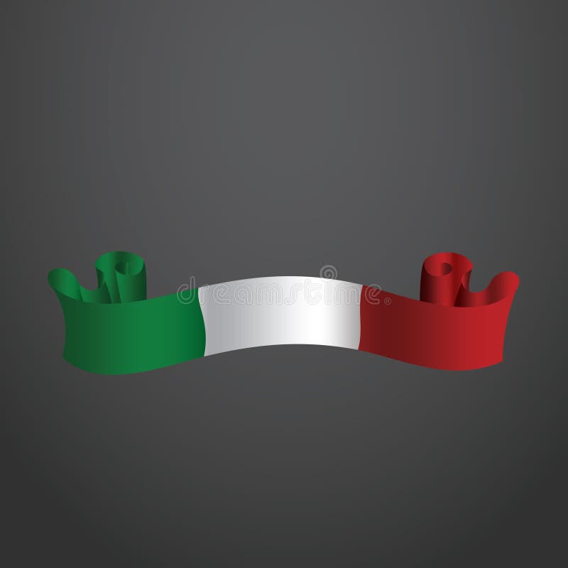 Italy Flag Banner. Vector Illustration Decorative Design Stock Vector ...