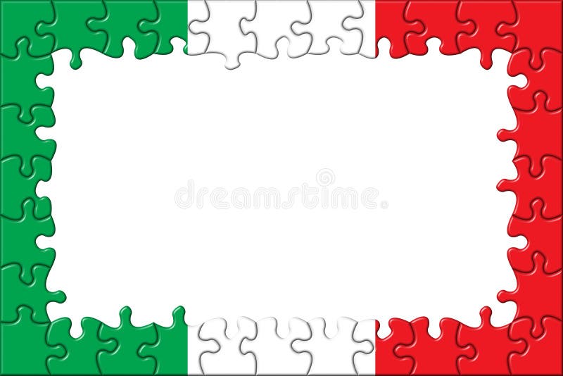 Italian Flag Page Border