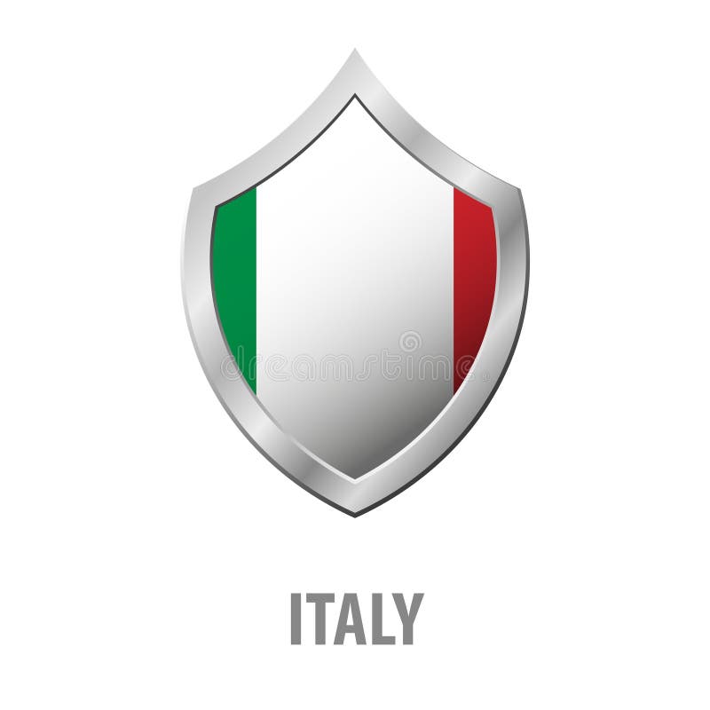 Italy Shield stock illustration. Illustration of soccer - 14747750