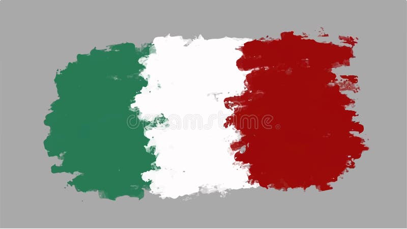 Italy Flag. Watercolor Concept Stock Illustration - Illustration of ...