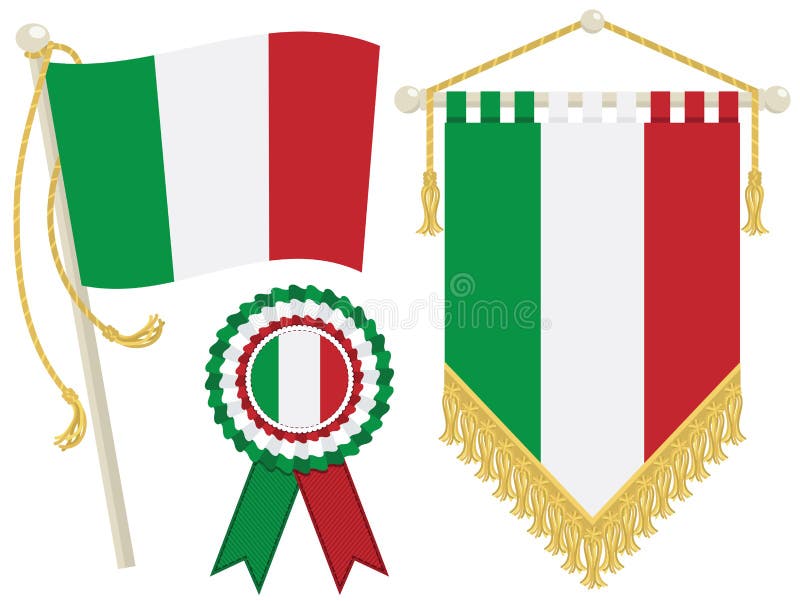 Fighters of Italy, Coat of Arms on the Italian Flag Editorial Stock ...