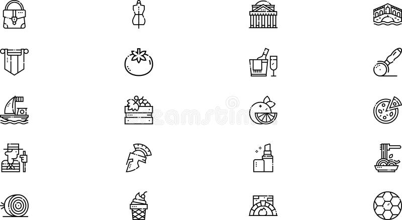 Italy Icons High-Quality Vector Icons Collection with Editable Stroke ...