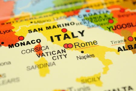 Italy on map stock image. Image of world, city, cartography - 6838513