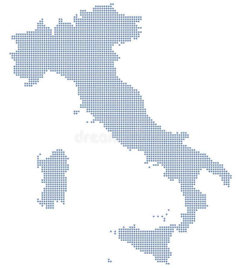 Italy map dots stock vector. Illustration of nation, design - 11005930