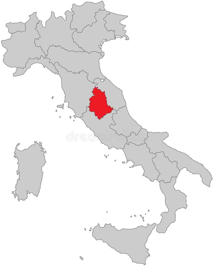 Italy - Map of Italy - High Detailed Stock Illustration - Illustration ...