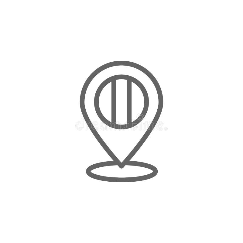 Italy Map, Location Icon. Element of Italy Icon. Thin Line Icon for ...