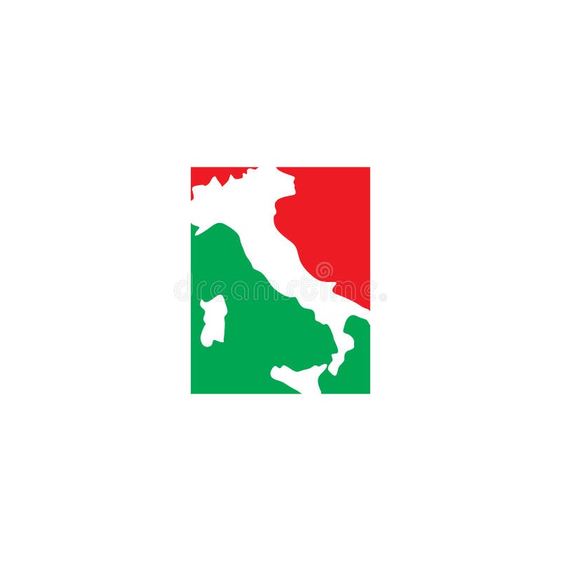 Italy Map Logo Icon Vector Symbol Element Stock Vector - Illustration ...