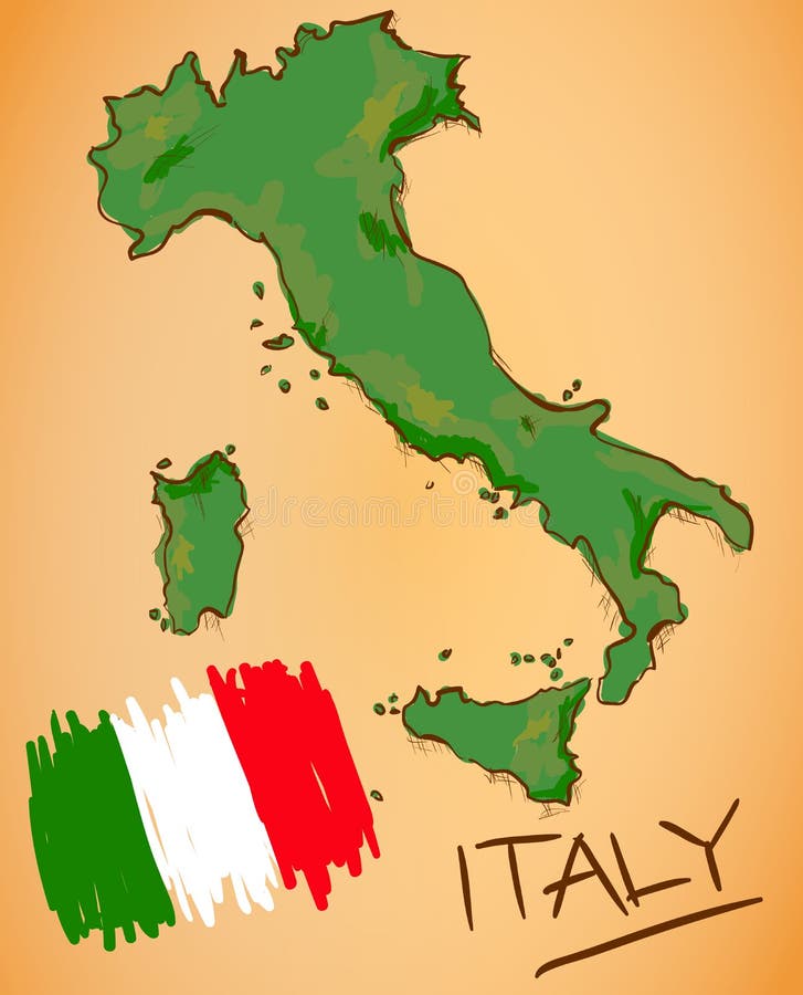Italy Map Brown Stock Illustrations – 654 Italy Map Brown Stock ...