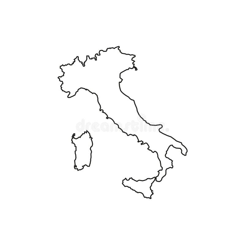 Italy Map Plain