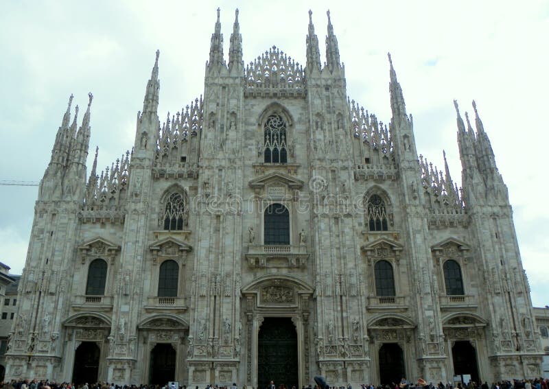 Italy, Milan, Cathedral Square (Piazza Del Duomo), Milan Cathedral ...
