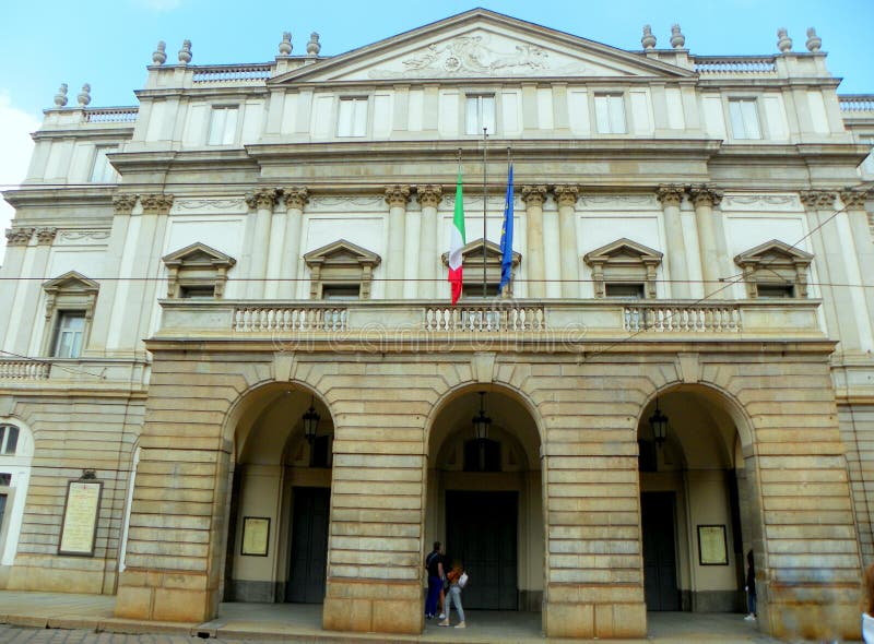 Italy, Milan, Exterior of La Scala Editorial Photo - Image of scala ...
