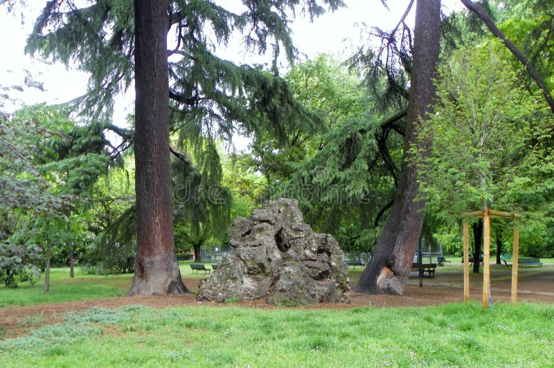 Italy, Milan, Republic Square, Nature in the Park Stock Photo - Image ...