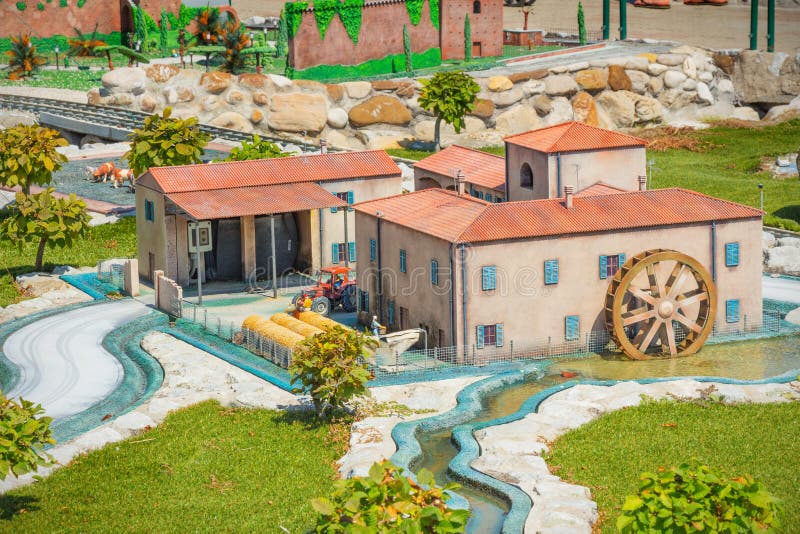 Italy in miniature editorial photography. Image of castle - 42698372