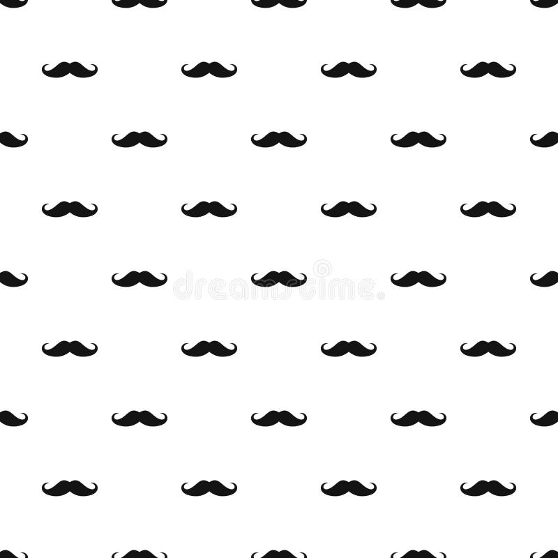 Italy Mustache Pattern Seamless Vector Stock Vector - Illustration of ...