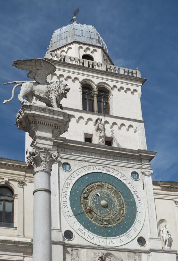 Italy, Padua: Ancient Clock Tower Stock Photo - Image of landmark ...