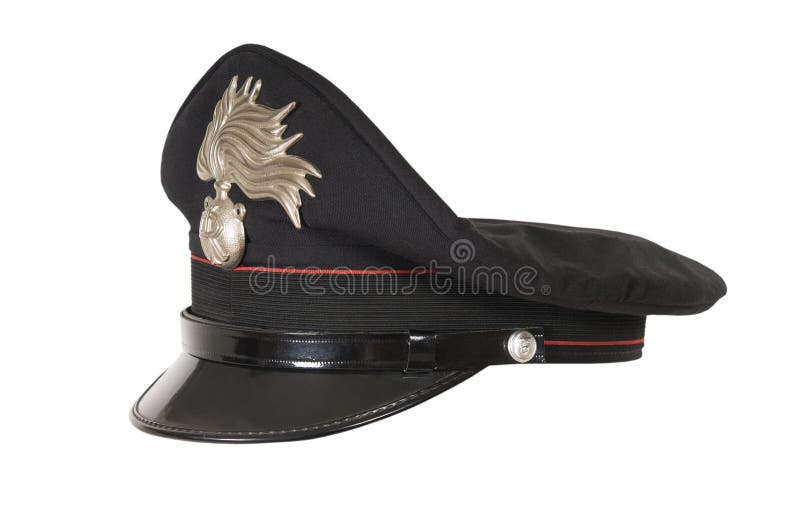 Italy police hat, against stock photo. Image of clipping - 45152720