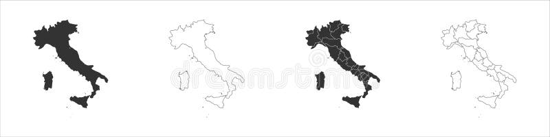 Italy Political Map of Administrative Divisions Stock Illustration ...