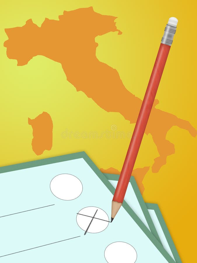 Italy Political vote stock illustration. Illustration of electoral ...