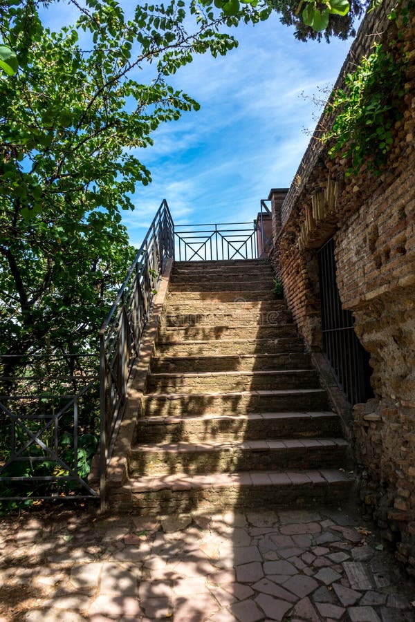 Italy, Rome, Roman Forum, Stone Steps Staircase Stock Image - Image of ...
