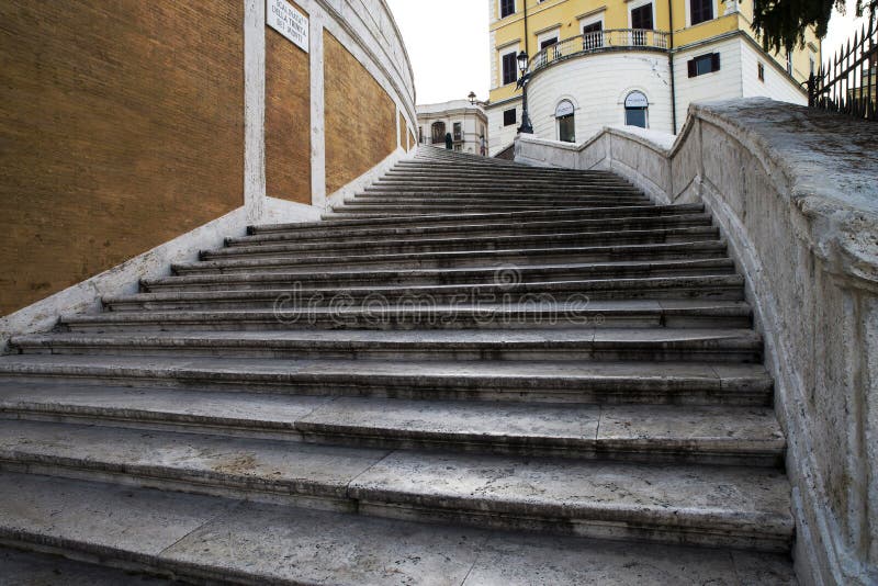 Stairs To Piazza Del Campidoglio Editorial Stock Image - Image of italy ...