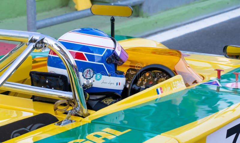 Race Car Driver Close Up Rear View in Prototype Cokpit Editorial Stock ...