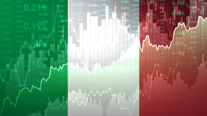 Italy Stock Market Growth and Financial Data Visualization Stock ...