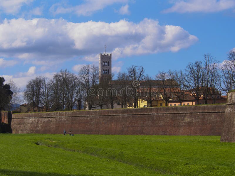 Italy, Tuscany, Lucca City. Editorial Stock Photo - Image of skyline ...