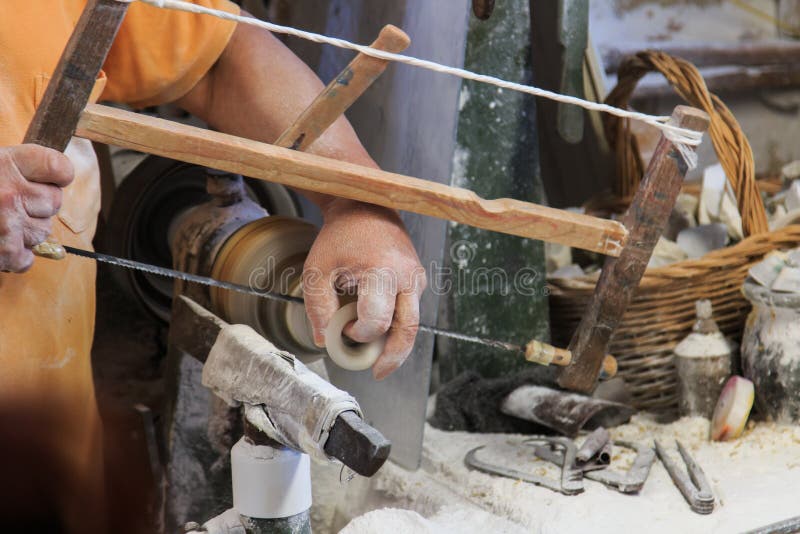 Italy, Tuscany, Volterra, Alabaster Handwork Stock Photo - Image of ...