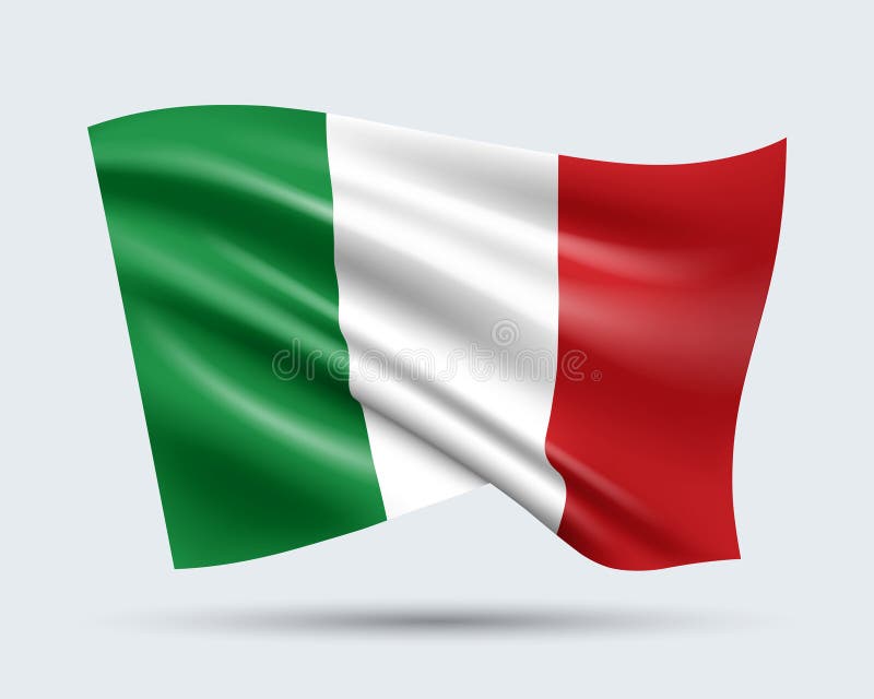 Italy vector flag stock vector. Illustration of mediterranean - 313421864
