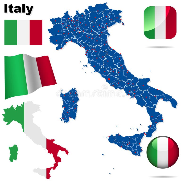 Flags Regions Italy Stock Illustrations – 559 Flags Regions Italy Stock ...