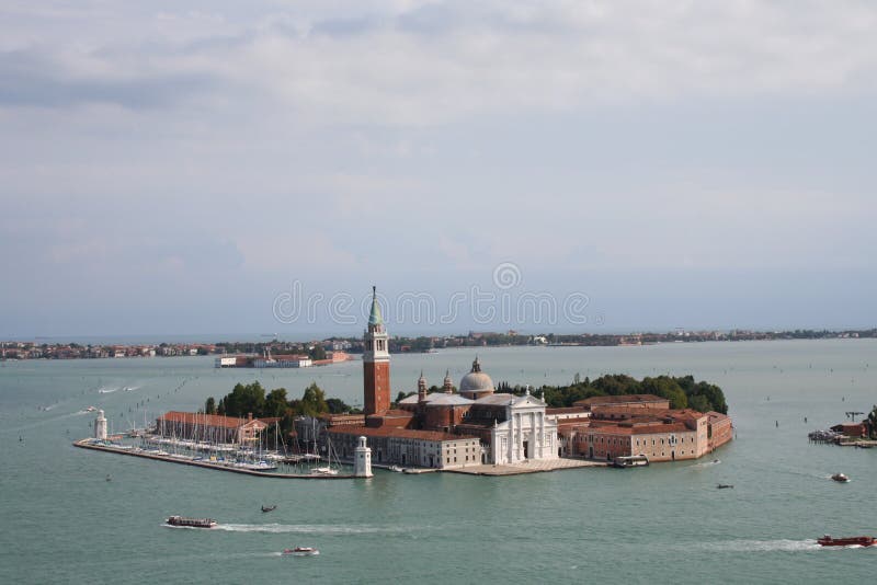 Italy - Venice Castle in the Water Stock Illustration - Illustration of ...