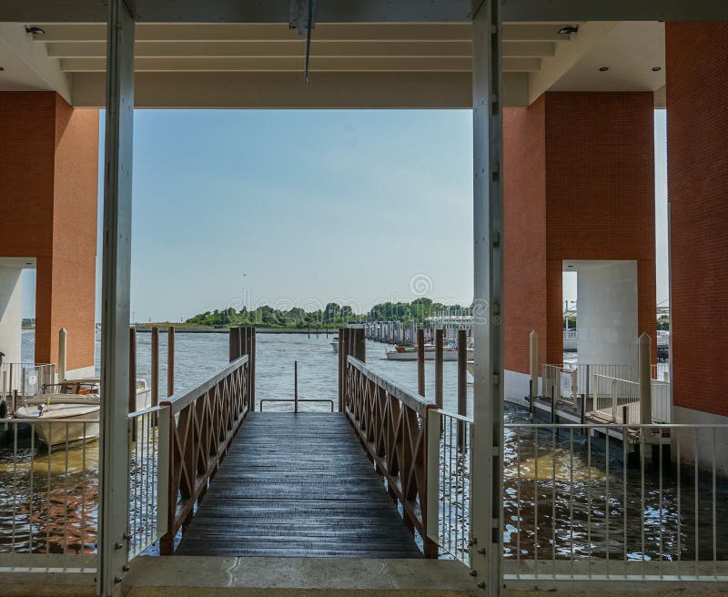 Italy, Venice, a pier stock image. Image of blue, historical - 200419837