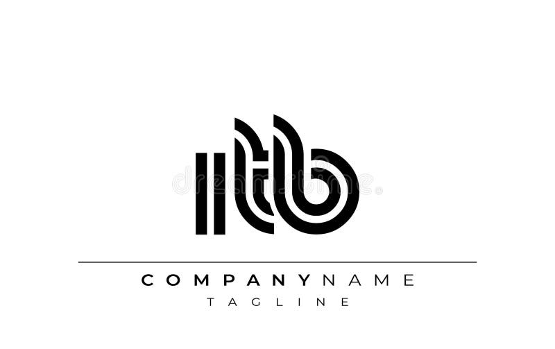 ITB Creative Unique Modern Letter Logo Design Stock Vector ...