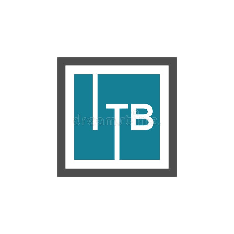 ITB Letter Logo Design on WHITE Background. ITB Creative Initials ...