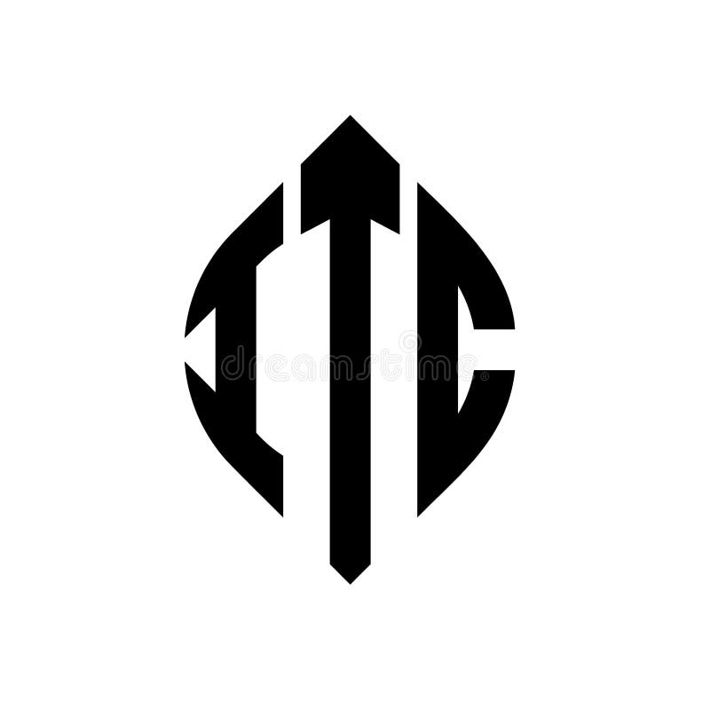 Itc Circle Letter Logo Design With Circle And Ellipse Shape Itc Ellipse Letters With