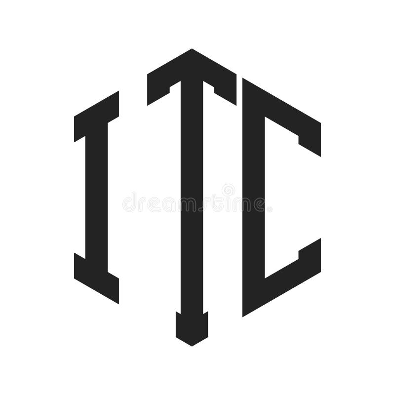 ITC Logo Design. Initial Letter ITC Monogram Logo Using Hexagon Shape ...