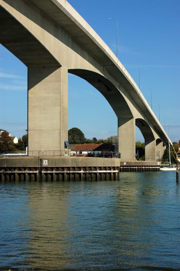 Itchen Bridge, Southampton stock image. Image of viaduct - 12217073