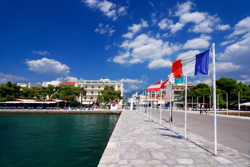 Itea Harbour, Town in Grecee Stock Photo - Image of greek, scenery ...