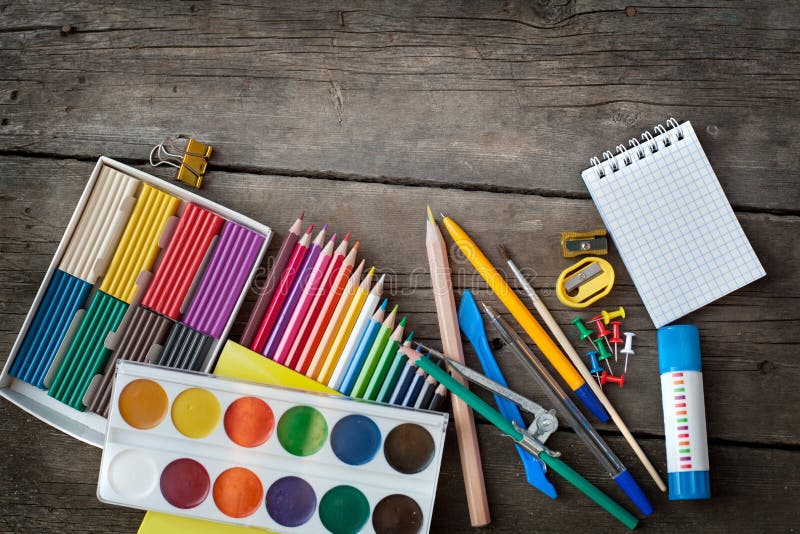 Items for Children S Creativity Stock Photo - Image of equipment ...