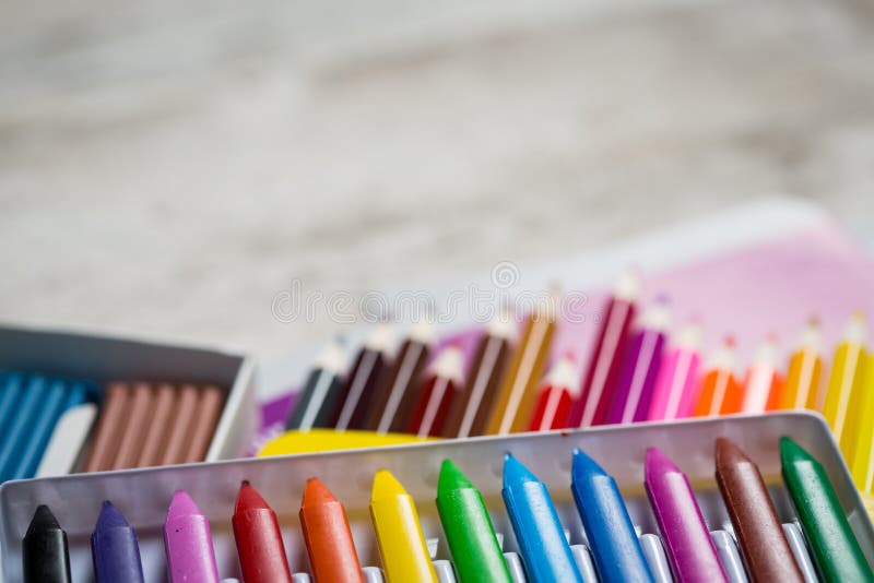 Items for Children`s Creativity Stock Photo - Image of clock, craft ...