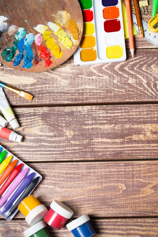 Items for Children S Creativity Stock Image - Image of crayon ...