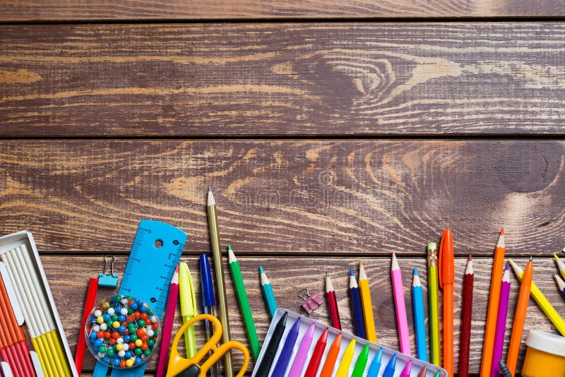 Items for Children`s Creativity Stock Image - Image of pencil, creative ...