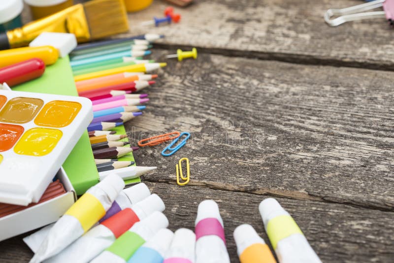 Items For Children's Creativity Stock Image - Image of sharpener ...