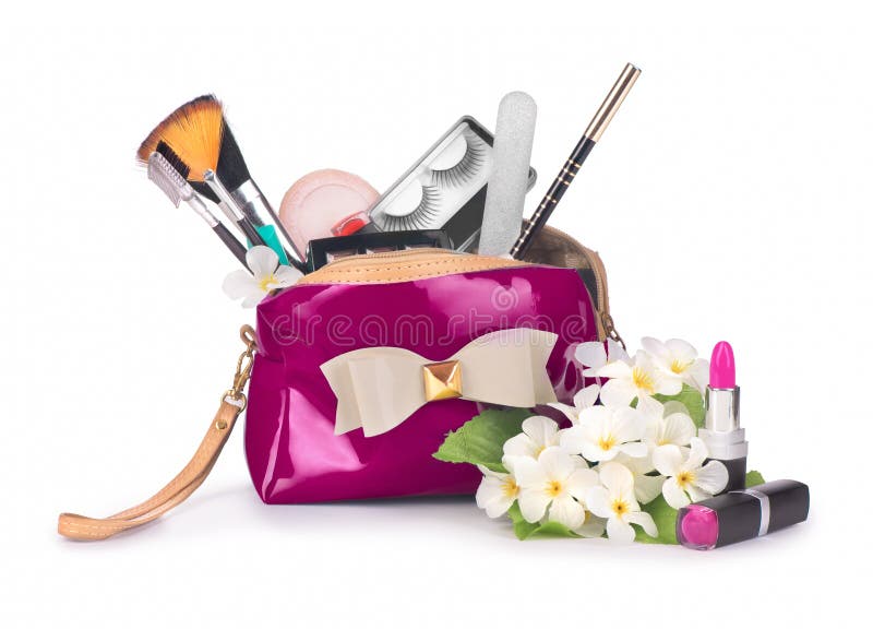 Items Contained in the Women S Handbag Stock Image - Image of essential ...