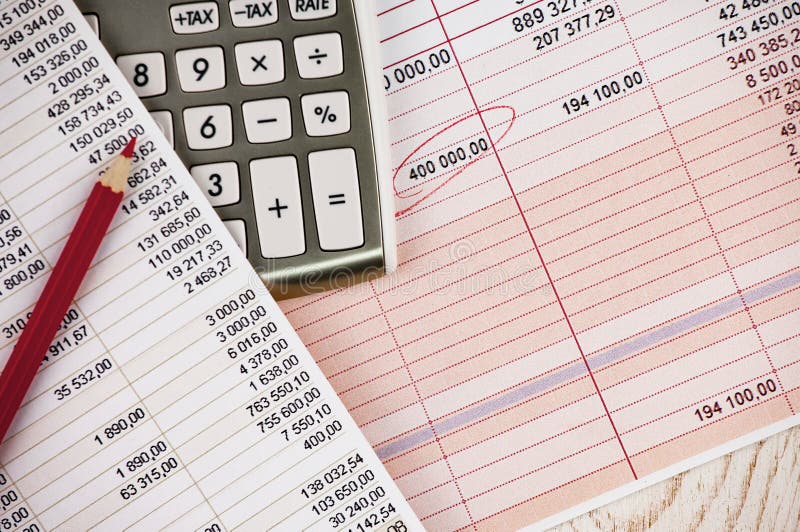 Items for Doing Business in the Office on the Table Stock Photo - Image ...