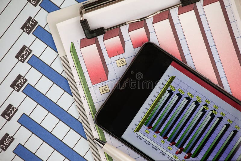 Items for Doing Business in the Office on the Table Stock Photo - Image ...