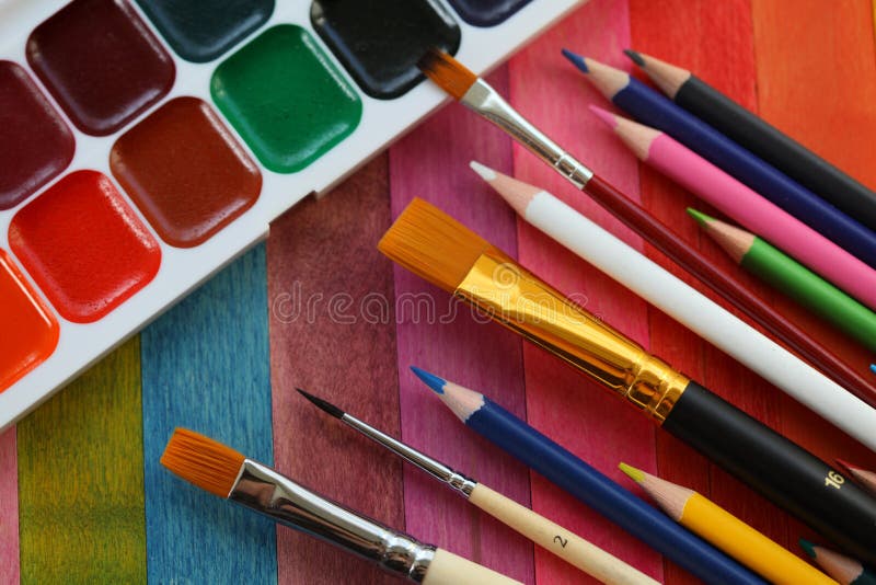Items for drawing stock photo. Image of play, design - 34480662