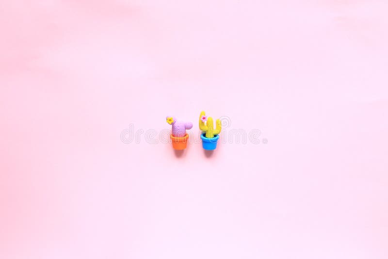 Items for Drawing on a Pink Background. Layout from the Sketching Kit ...